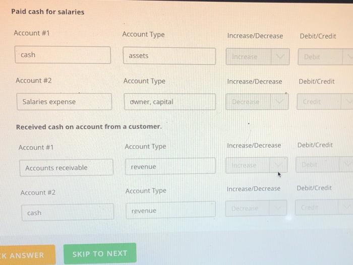 Solved Activity 2.b - Analyze the Transactions Review the | Chegg.com Solved Activity 2.b - Analyze the Transactions Review the | Chegg.com