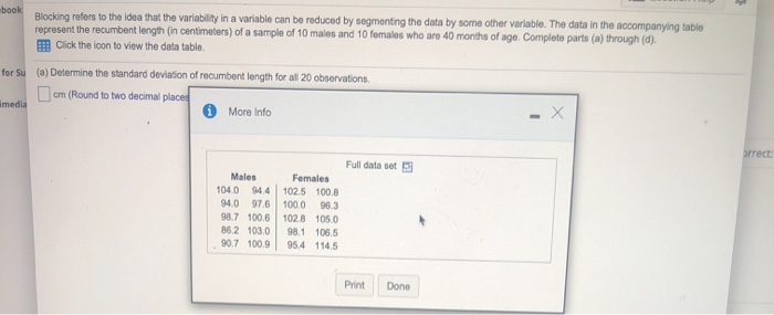 Solved book Blocking refers to the idea that the variability | Chegg.com