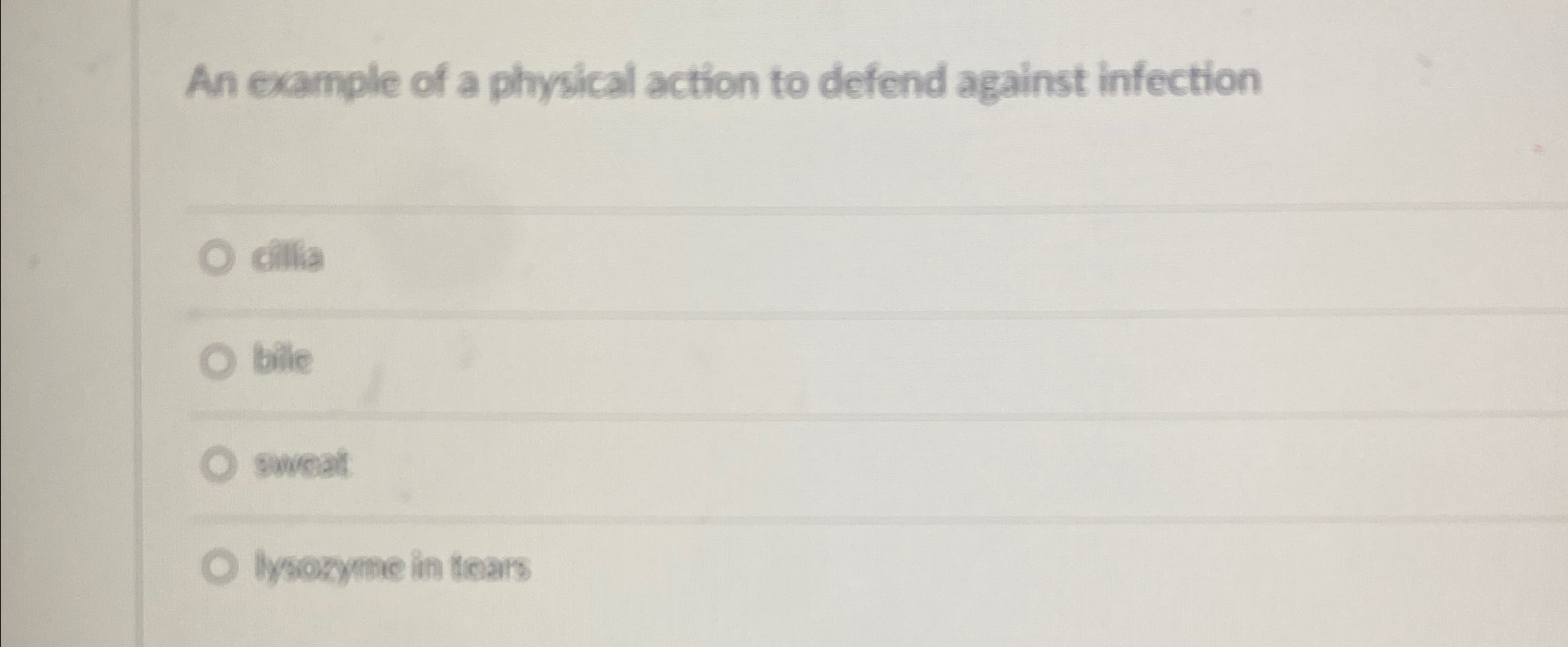 Solved An example of a physical action to defend against | Chegg.com