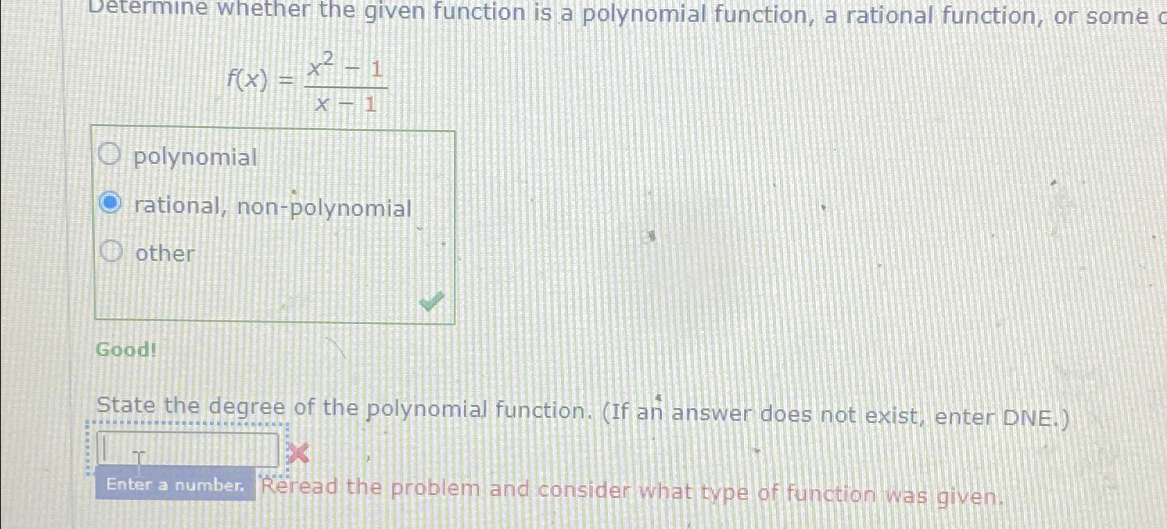 Solved Determine whether the given function is a polynomial | Chegg.com