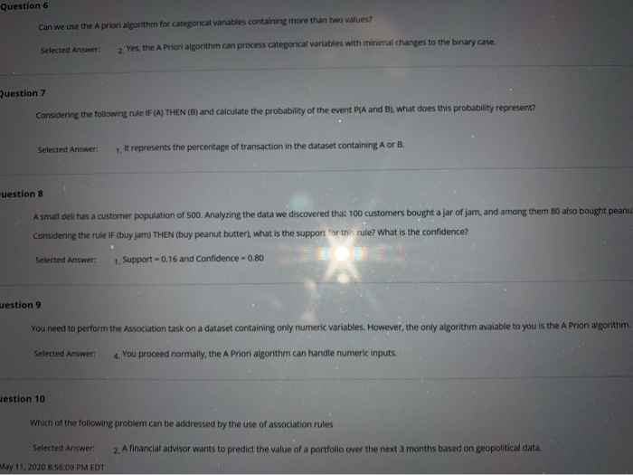 Solved Question 1 In Generating Association Rules Why We