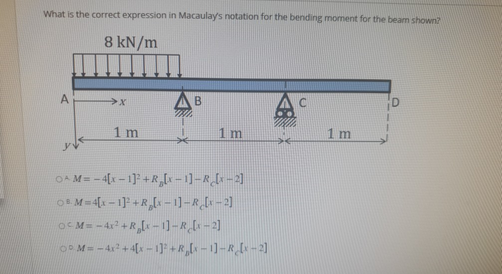 Solved What is the correct expression in Macaulay's notation | Chegg.com