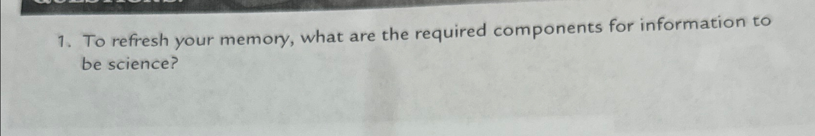 Solved To refresh your memory, what are the required | Chegg.com