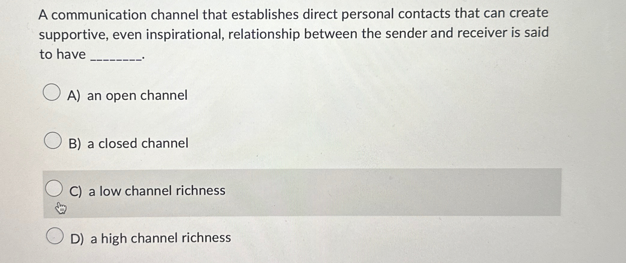 Solved A communication channel that establishes direct | Chegg.com