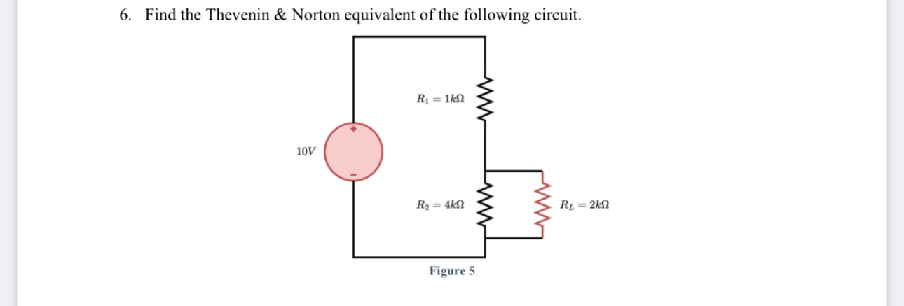 Solved Find the Thevenin & Norton equivalent of the | Chegg.com