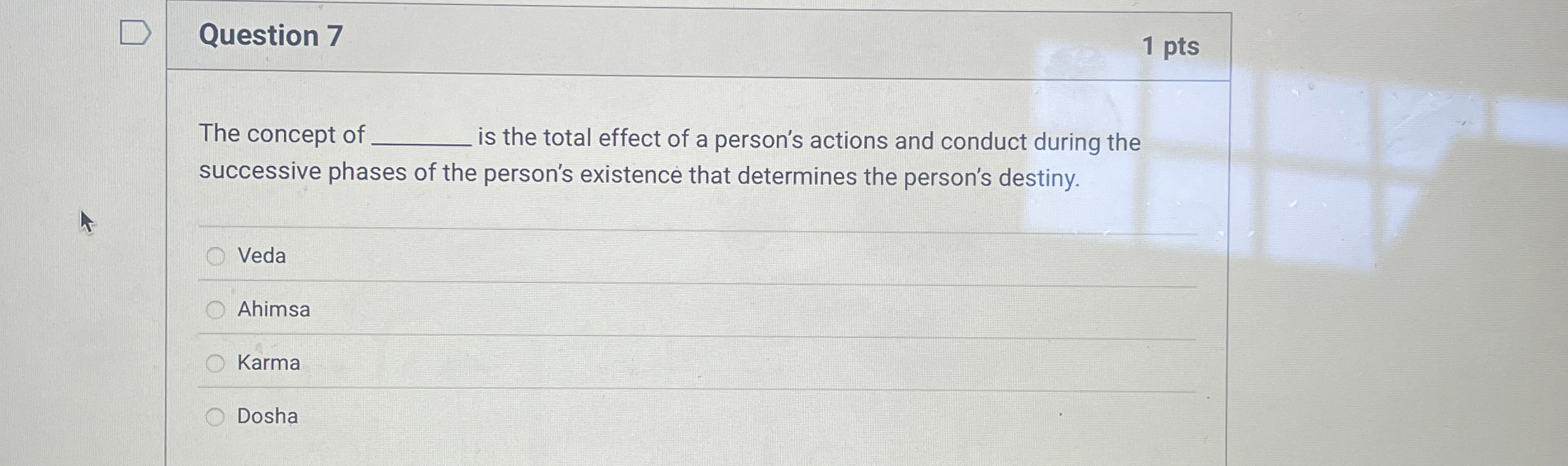 Solved Question 71 ﻿ptsThe concept of ﻿is the total effect | Chegg.com