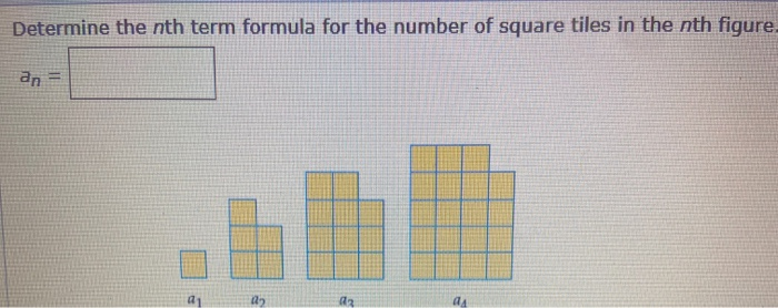 Solved Determine the nth term formula for the number of | Chegg.com
