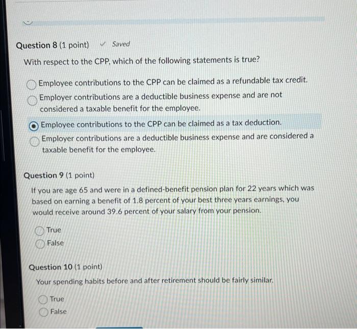 Solved With respect to the CPP, which of the following | Chegg.com