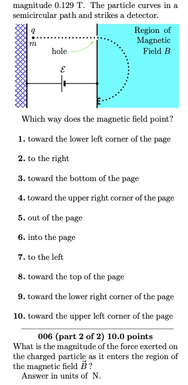Solved 005 (part 1 ﻿of 2) 10.0 ﻿pointsA particle of mass | Chegg.com