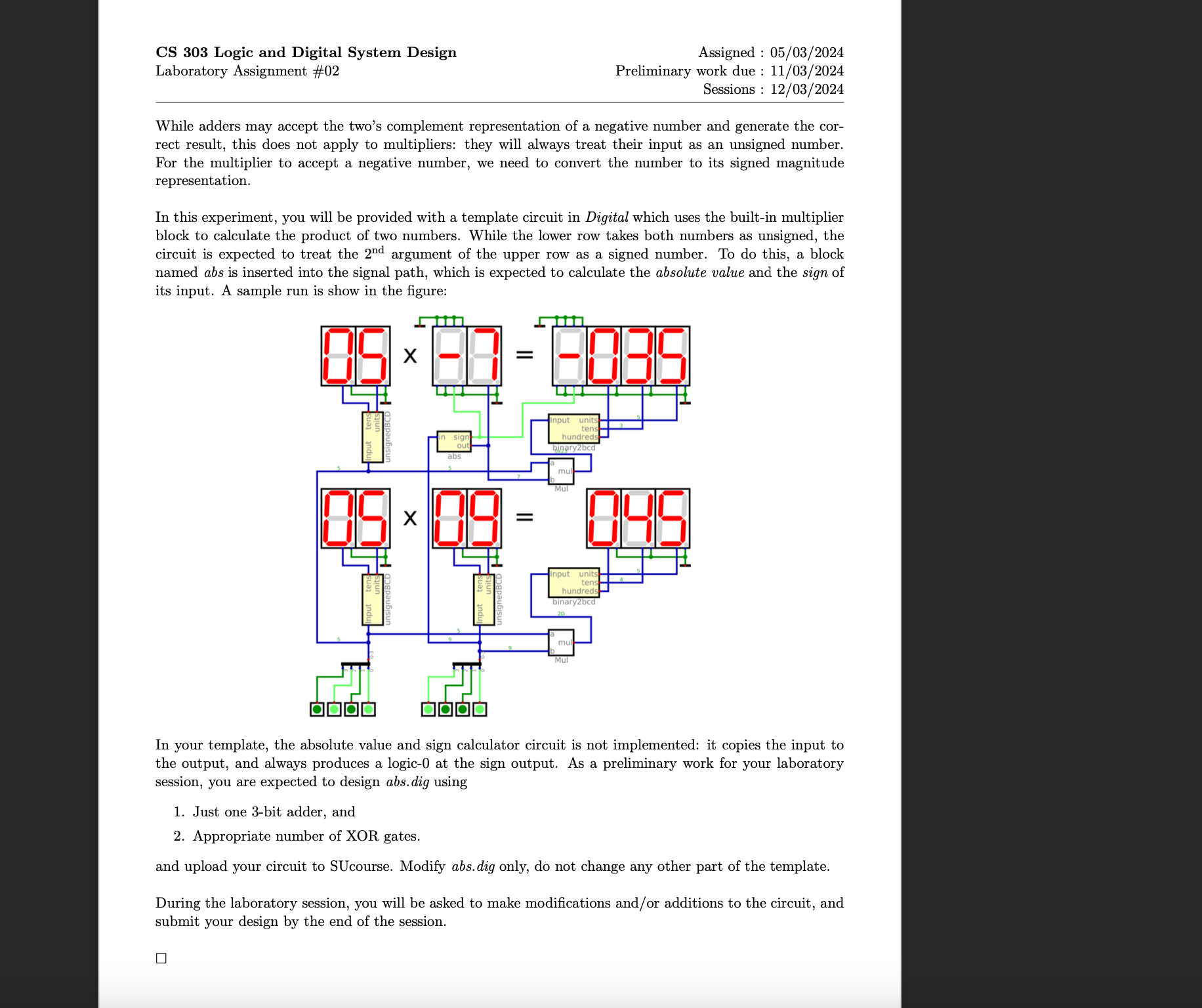 Solved I need help with solving this question in a digital | Chegg.com