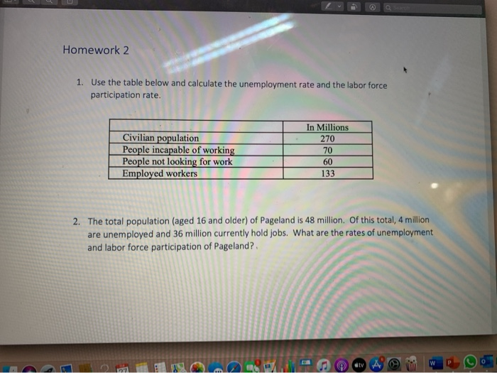 Solved Homework 1. Use the table below and calculate the | Chegg.com