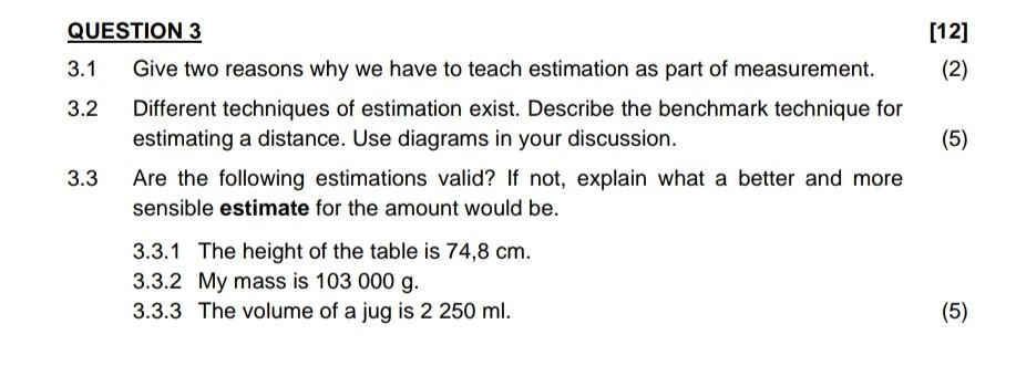 Solved QUESTION 3 3.1 Give two reasons why we have to teach | Chegg.com