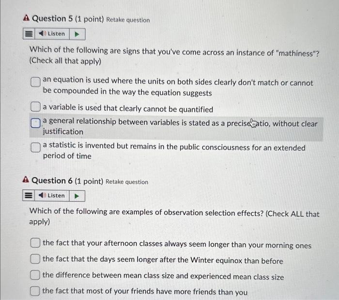 A Question 10 (1 point) Retake question Which of the | Chegg.com