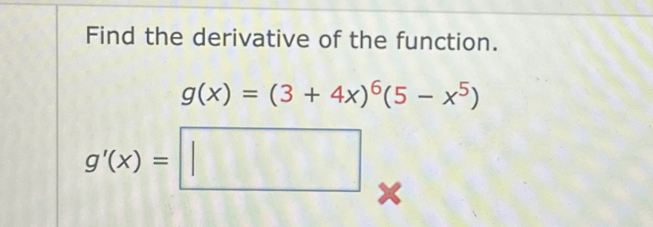 chapter 4.3 ﻿Q.3 ﻿Find the derivative of the | Chegg.com