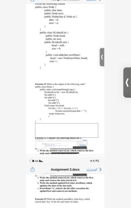 Solved Diven the towing cases public class Node public char | Chegg.com