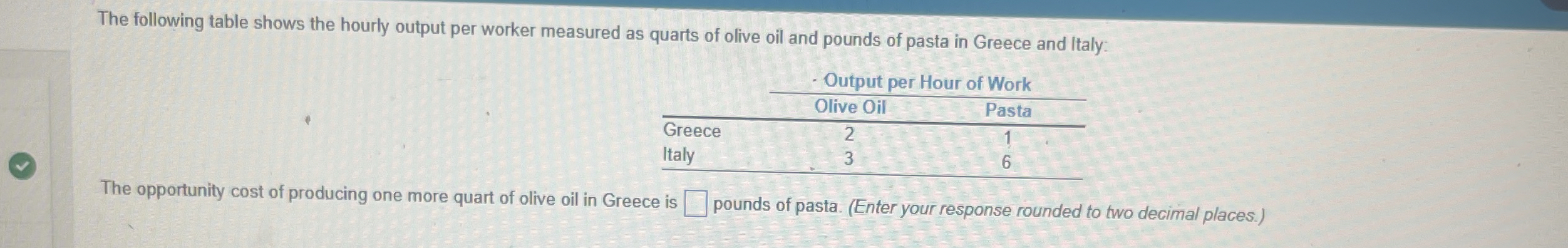 Solved The following table shows the hourly output per | Chegg.com
