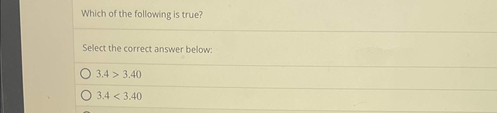 Solved Which of the following is true?Select the correct | Chegg.com