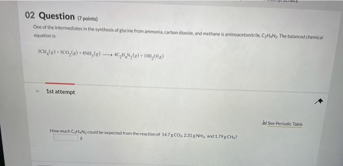 Solved *** 02 Question (7 points) One of the intermediates | Chegg.com