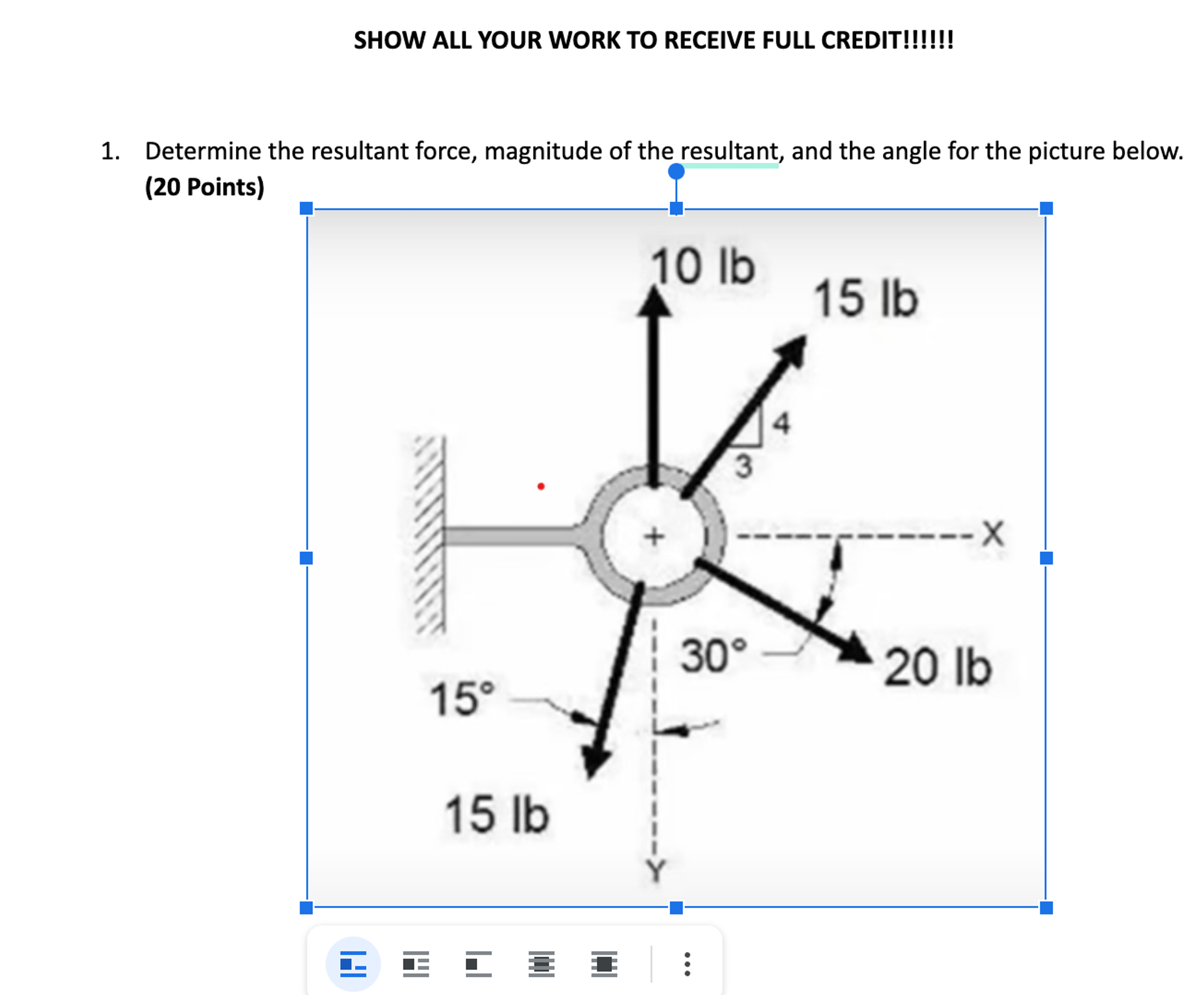 Solved SHOW ALL YOUR WORK TO RECEIVE FULL | Chegg.com