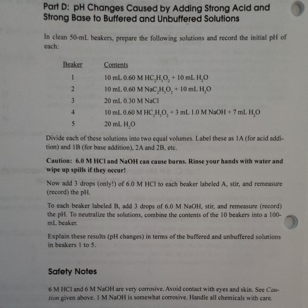 Solved Based on what is in each beaker before the drops of | Chegg.com