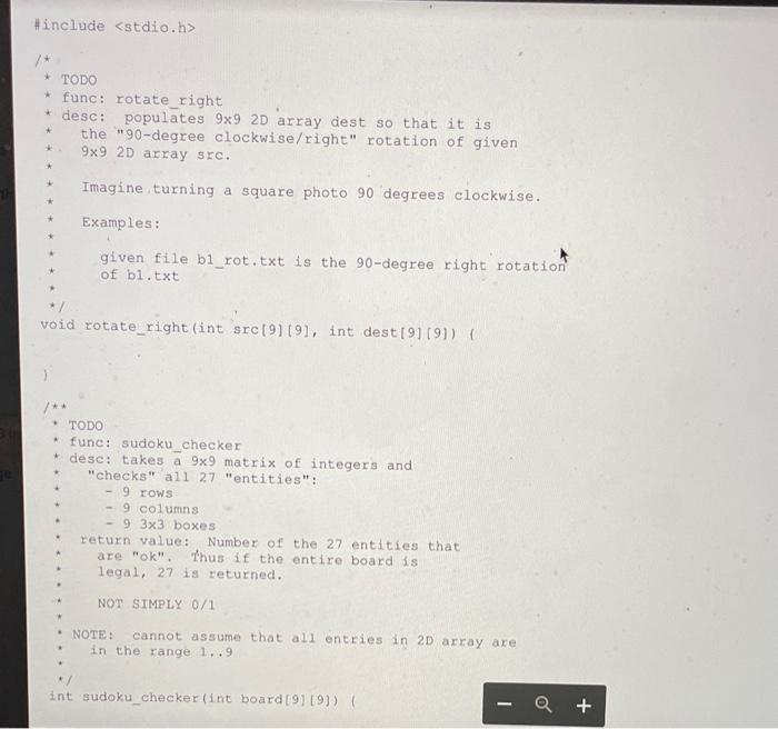 Solved Your task: Complete the two functions rotate_right | Chegg.com