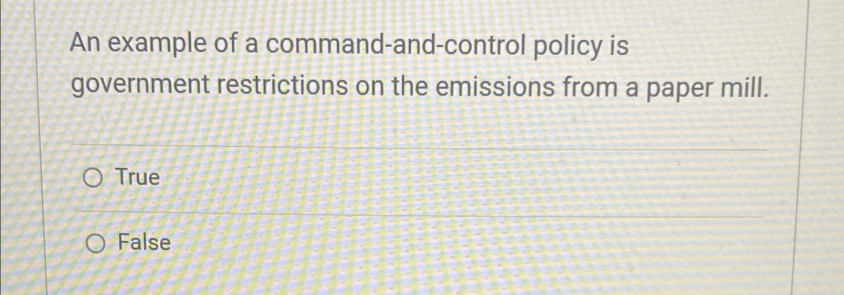 Solved An example of a command-and-control policy is | Chegg.com