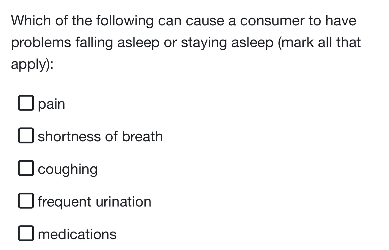 Solved Which of the following can cause a consumer to have | Chegg.com