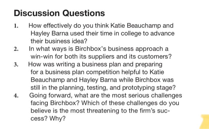 Solved Discussion Questions 1. How effectively do you think | Chegg.com