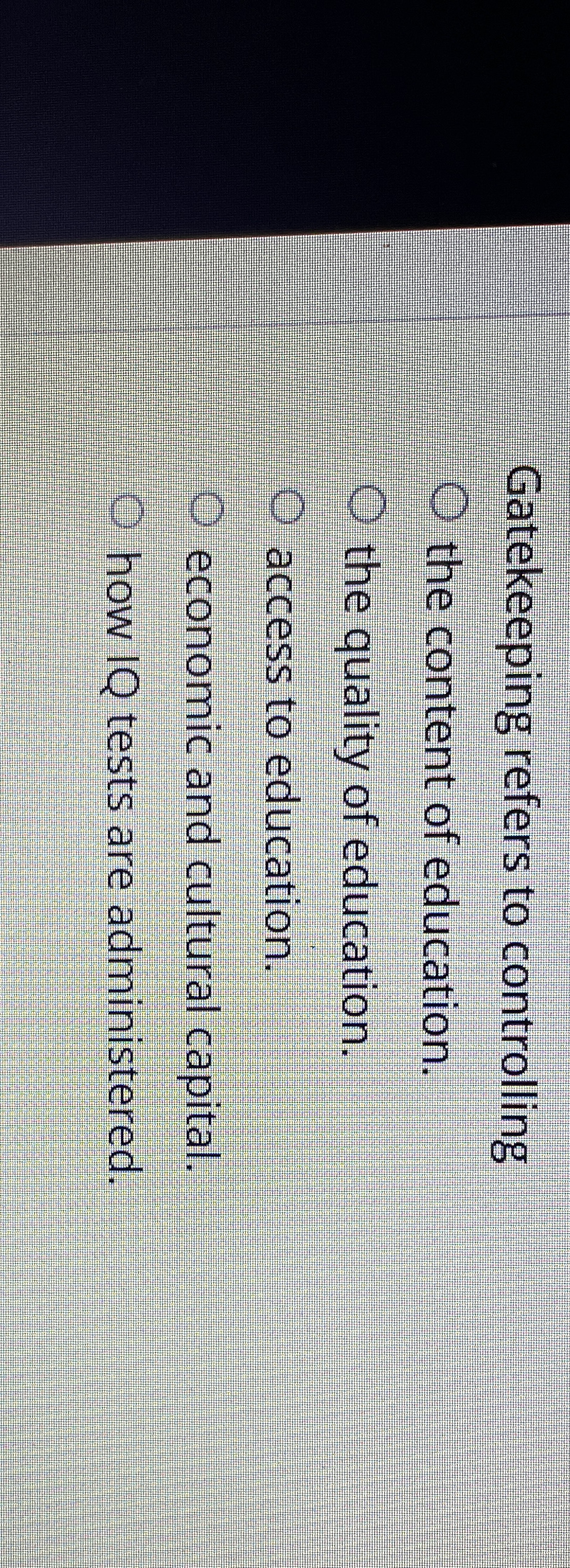 Solved Gatekeeping refers to controllingthe content of | Chegg.com