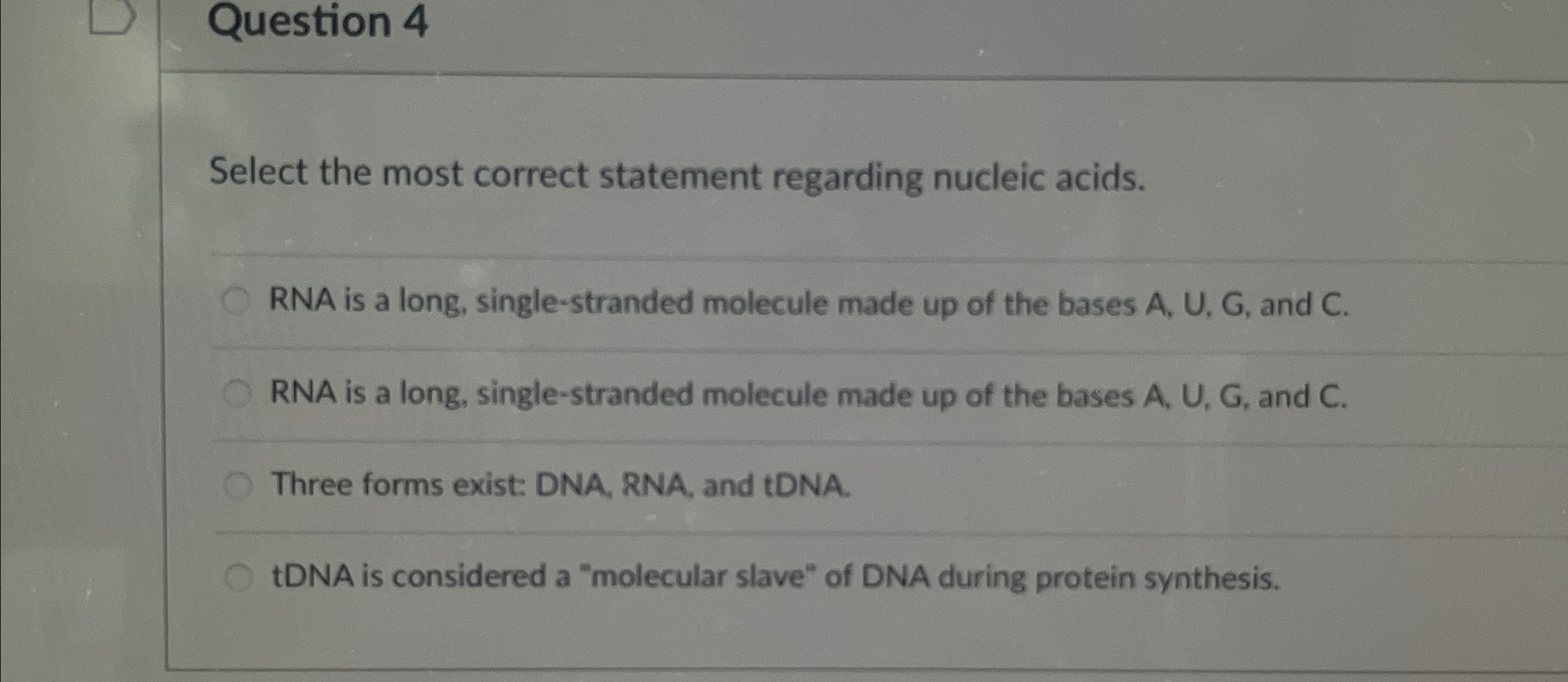 Solved Question 4Select the most correct statement regarding | Chegg.com