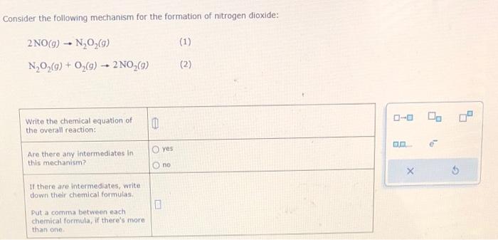 Solved Consider the following mechanism for the formation of | Chegg.com