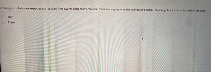 Solved A change in inflationary expectations resulting from | Chegg.com