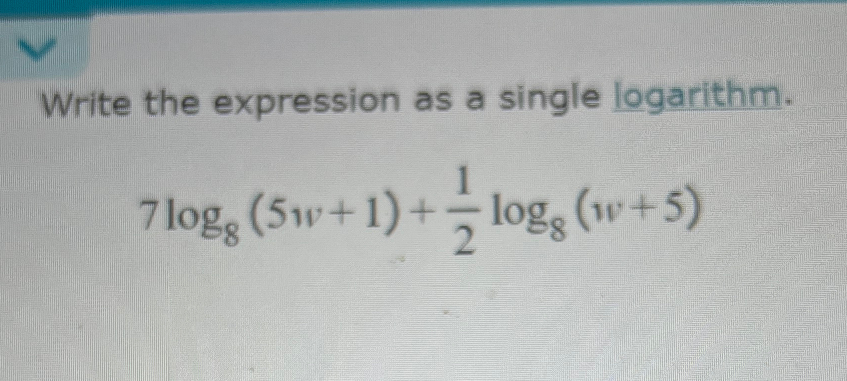 Solved Write the expression as a single | Chegg.com