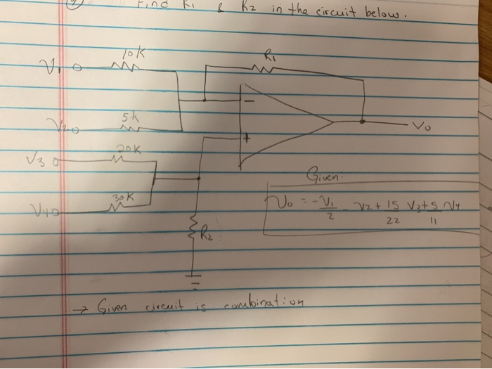Solved refer to the circuit below iFind R1 and R2 in the | Chegg.com