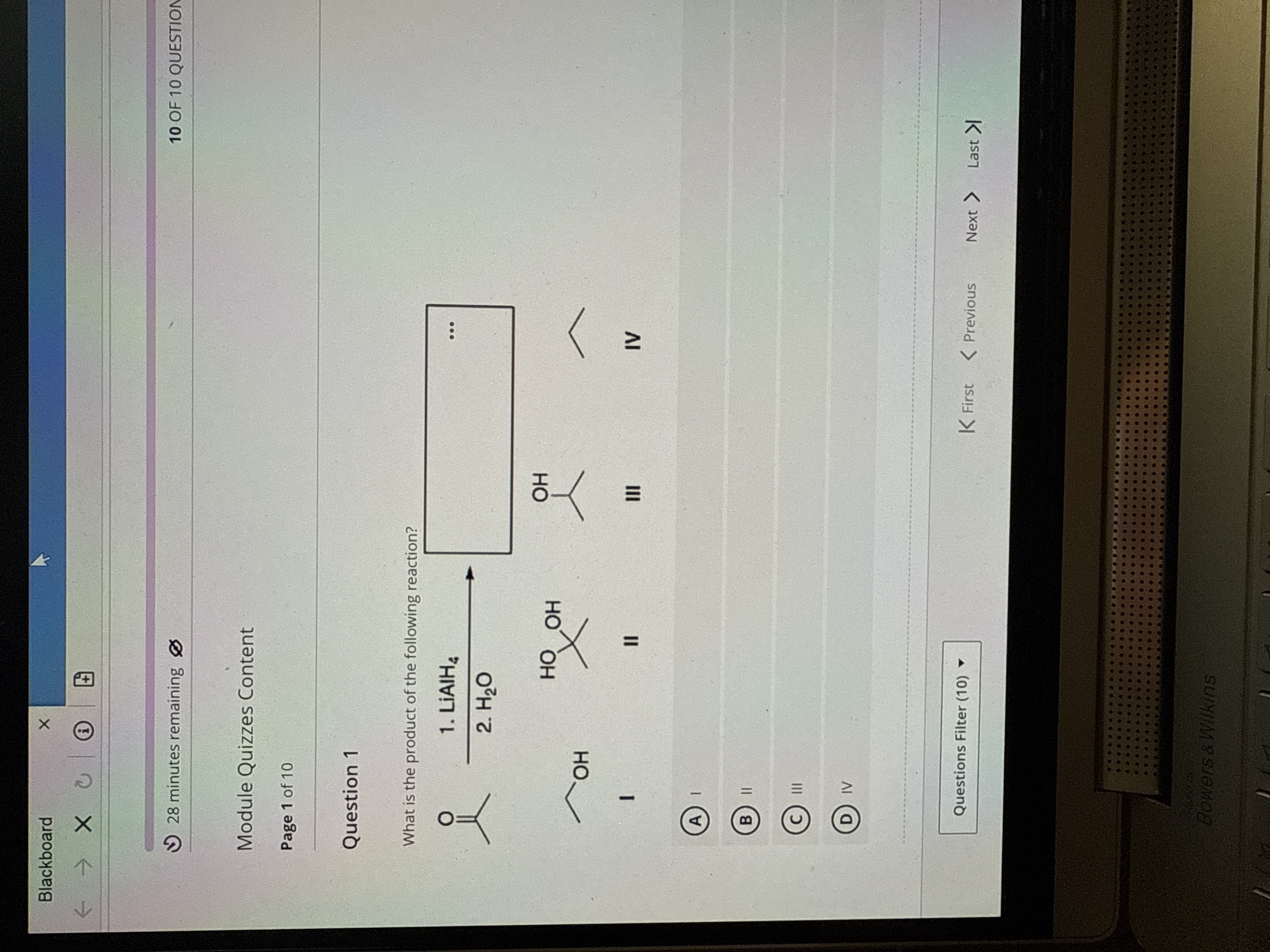 Module Quizzes ContentPage 1 ﻿of 10Question 1What is | Chegg.com
