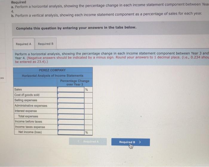 Solved Exercise 13-3A (Algo) Horizontal and vertical | Chegg.com