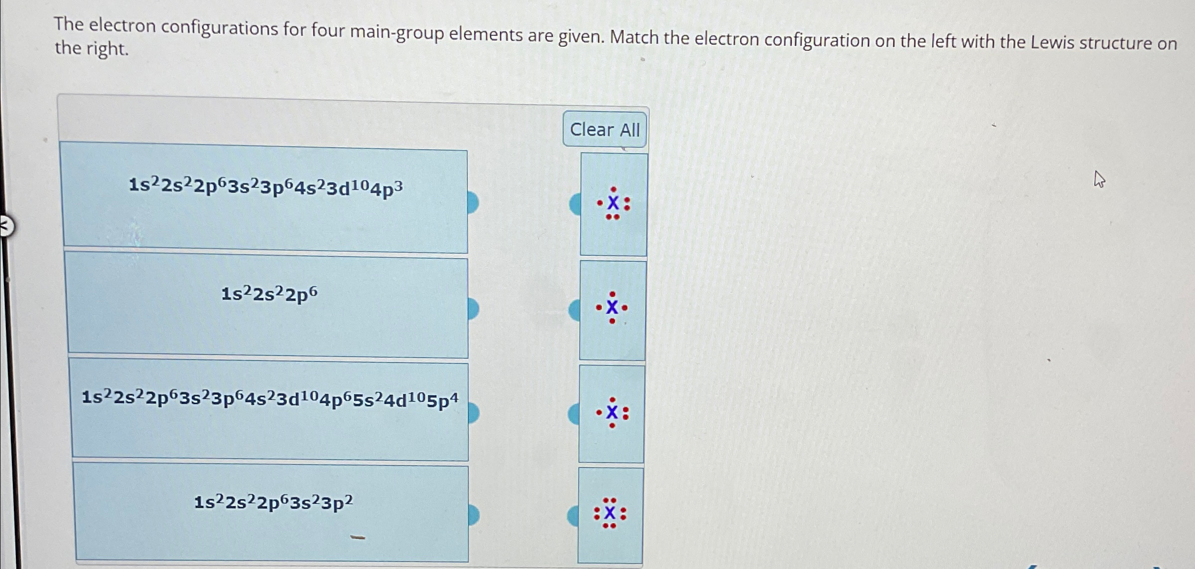 Solved The electron configurations for four main-group | Chegg.com