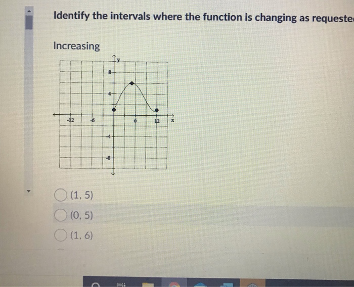 Solved Identify the intervals where the function is changing | Chegg.com