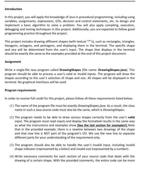 Solved Introduction In this project, you will apply the | Chegg.com