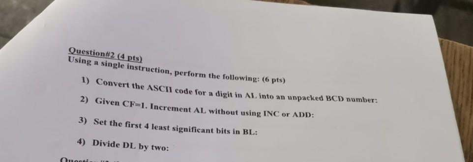 Solved Question\#3 (8 pts) Given the following code that | Chegg.com