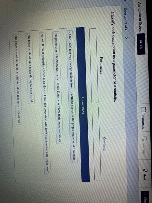 Solved Resources Lx Give Up? Hint Che Assignment Score: | Chegg.com