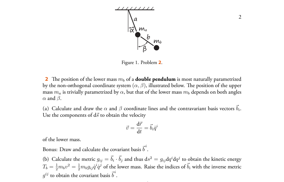 Solved Figure 1. Problem 2. 2 The position of the lower mass | Chegg.com
