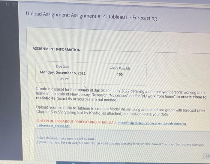 Solved Upload Assignment: Assignment \#14: Tableau II - | Chegg.com
