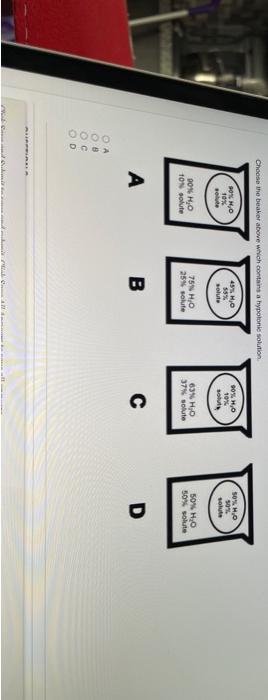 Solved 0000 A B Choose the beaker above which contains a | Chegg.com