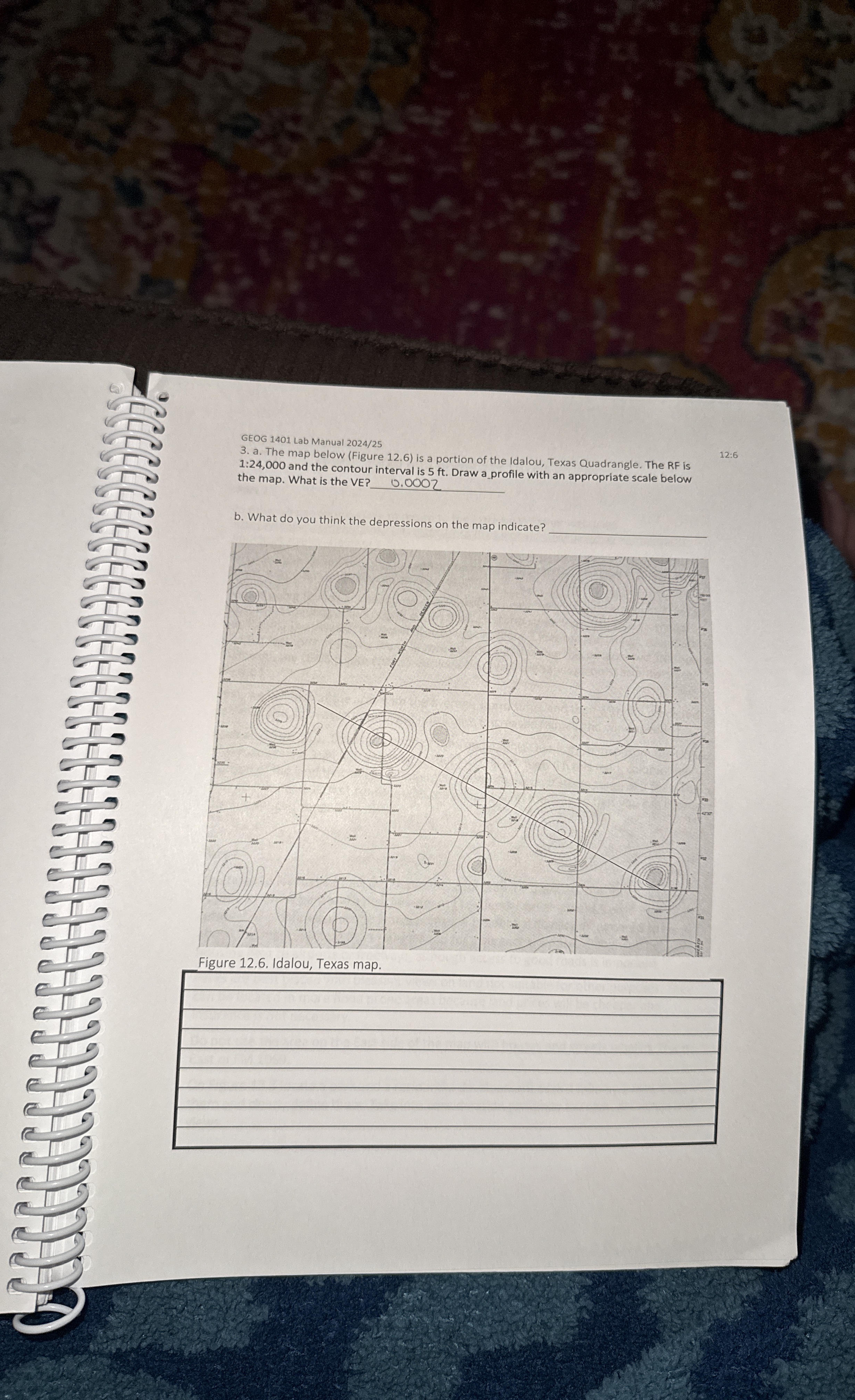 Solved GEOG 1401 ﻿Lab Manual 2024/253. ﻿a. ﻿The map below | Chegg.com