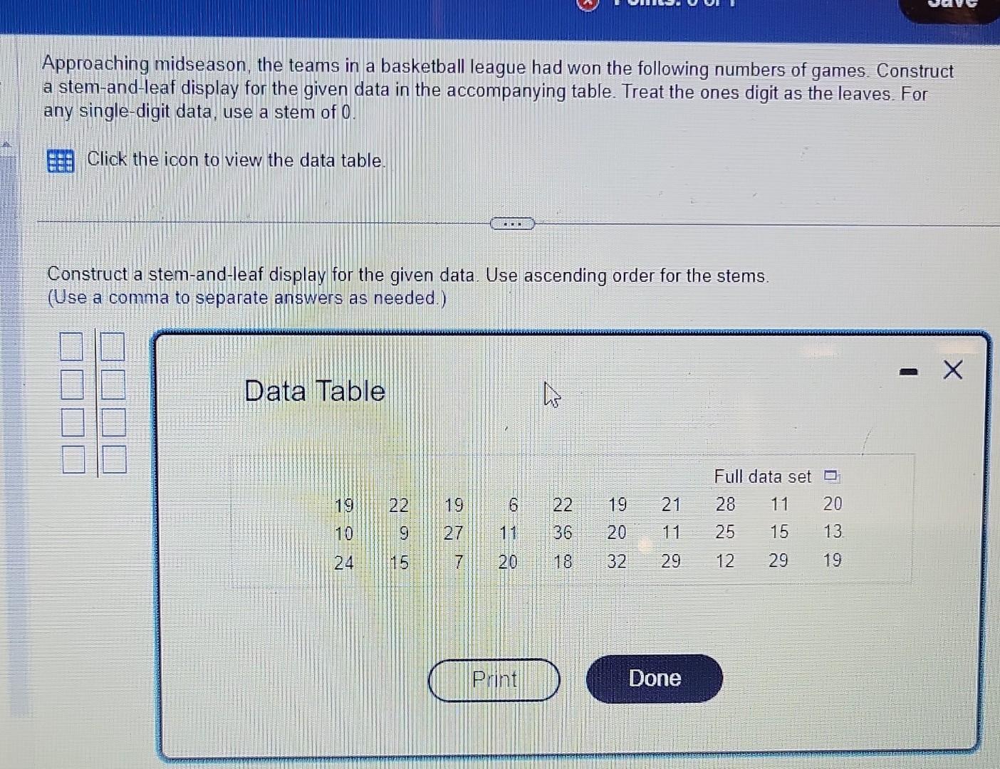 Approaching midseason, the teams in a basketball | Chegg.com