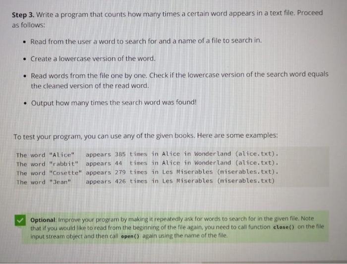 Solved Step 2 Implement Function String Clean String Word