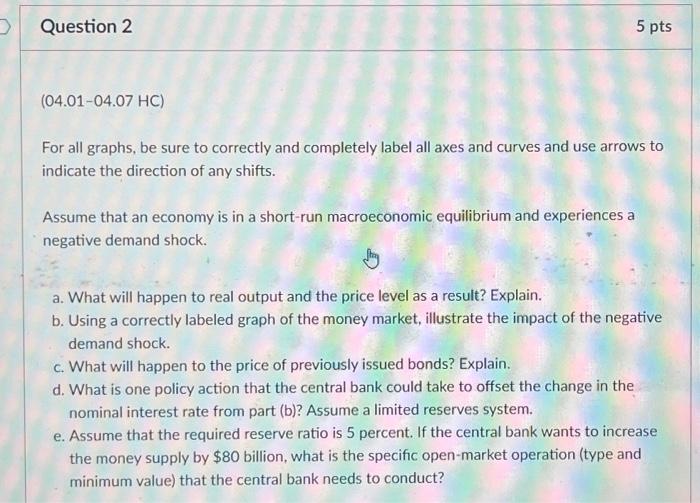 Solved For all graphs, be sure to correctly and completefy | Chegg.com