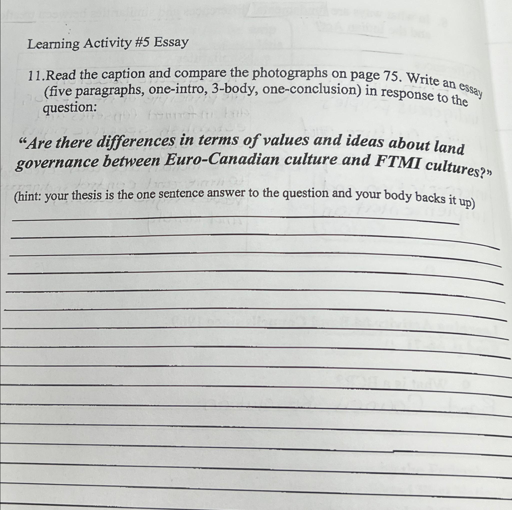 Solved Learning Activity #5 ﻿Essay11. ﻿Read the caption and | Chegg.com