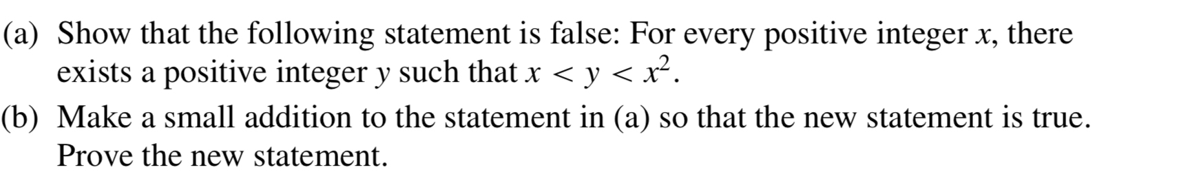 Solved (a) ﻿Show that the following statement is false: For | Chegg.com